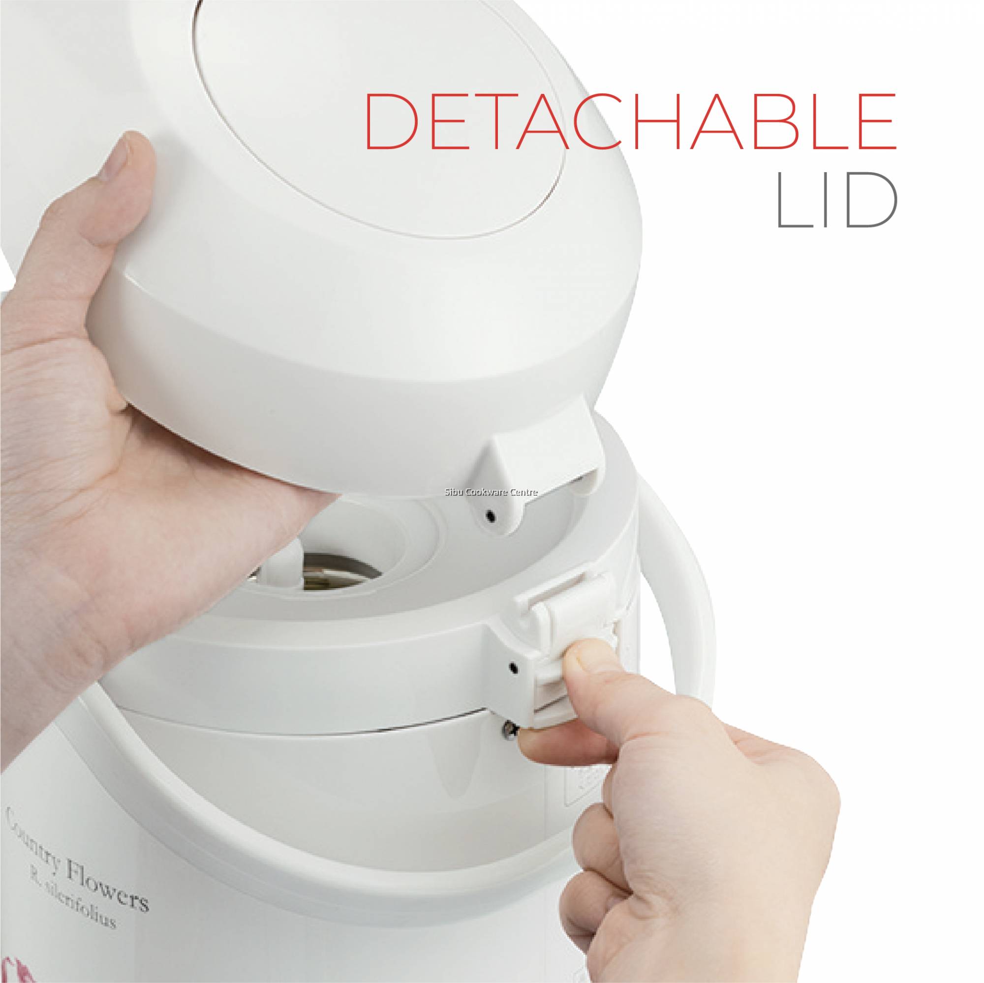 Peacock Airpump Glass Inner Pot with SUS304 Stainless Steel Casing ...